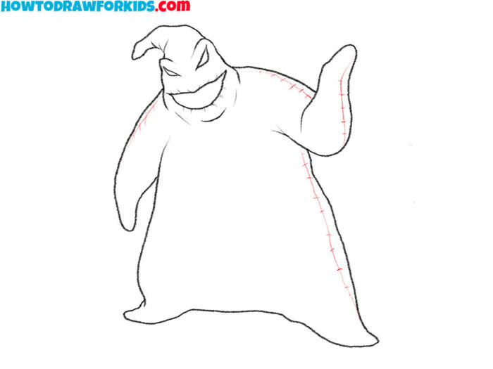 How to Draw Oogie Boogie - Easy Drawing Tutorial For Kids