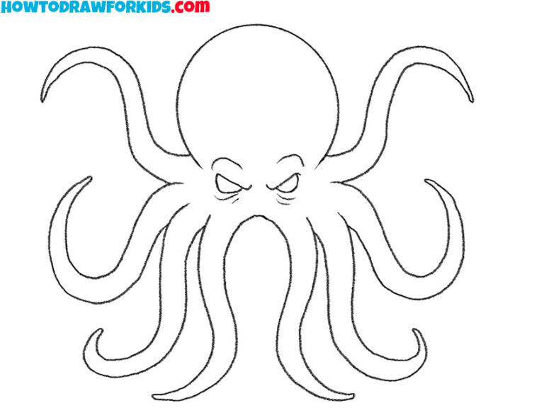 How to Draw a Sea Monster - Easy Drawing Tutorial For Kids