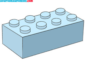 How to Draw a Lego Brick - Easy Drawing Tutorial For Kids