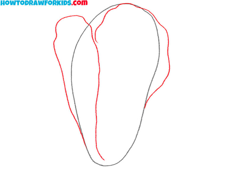 How to Draw a Lettuce - Easy Drawing Tutorial For Kids