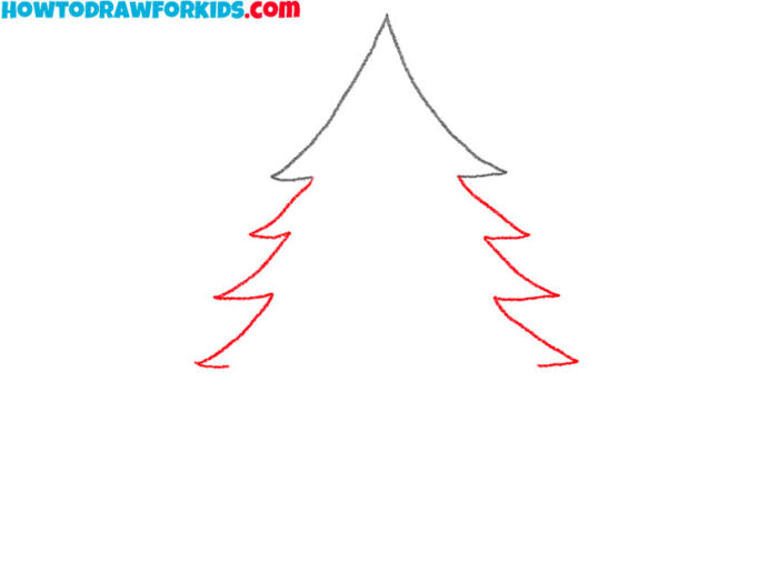 How to Draw an Evergreen Tree - Easy Drawing Tutorial For Kids