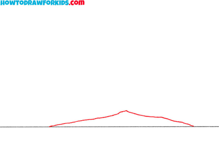 How to Draw a Mountain Range - Easy Drawing Tutorial For Kids
