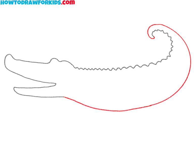 How to Draw an Alligator - Easy Drawing Tutorial For Kids