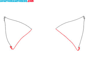 How to Draw Wolf Ears - Easy Drawing Tutorial For Kids