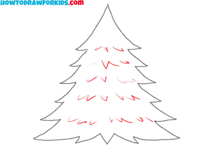 How to Draw an Evergreen Tree - Easy Drawing Tutorial For Kids