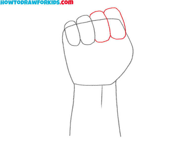 How to Draw an Easy Fist - Easy Drawing Tutorial For Kids