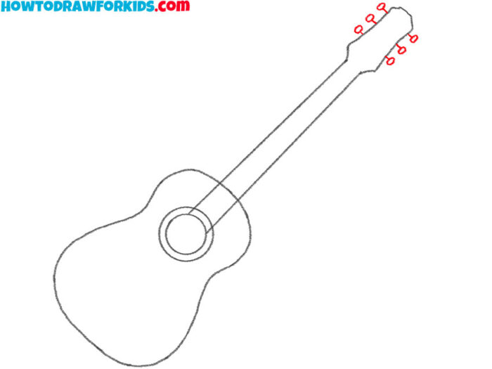 How to Draw an Easy Guitar - Easy Drawing Tutorial For Kids