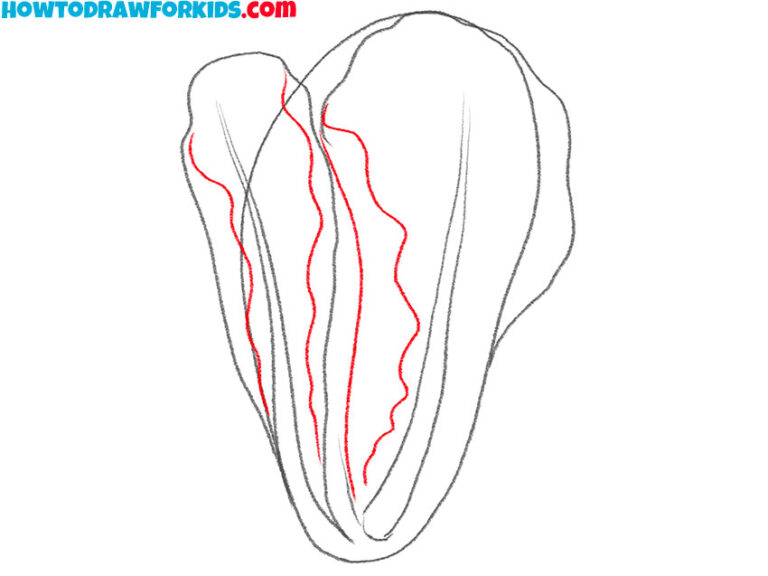 How to Draw a Lettuce - Easy Drawing Tutorial For Kids