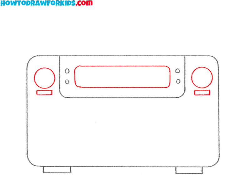 How to Draw a Radio - Easy Drawing Tutorial For Kids