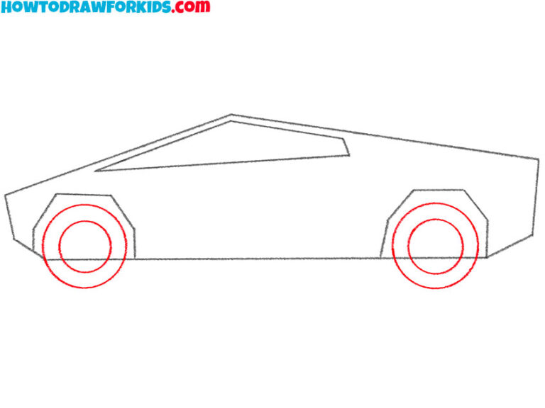 How to Draw a Tesla - Easy Drawing Tutorial For Kids