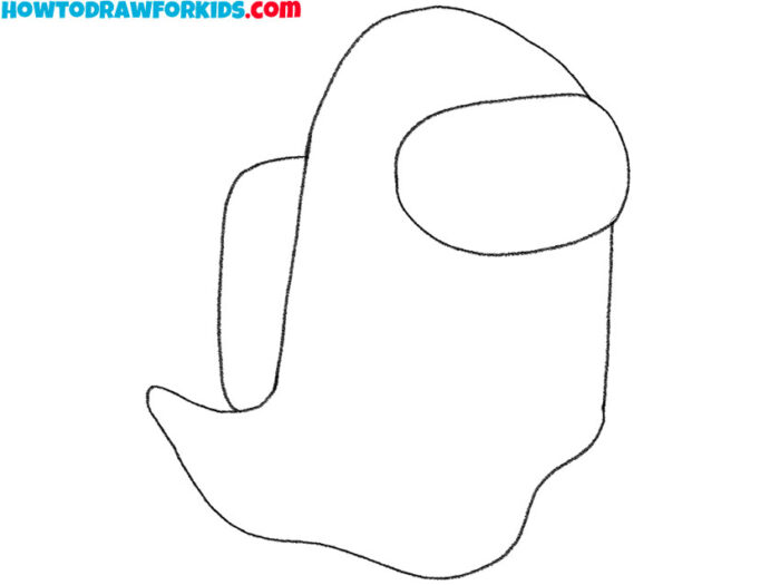 How to Draw Among Us Ghost - Easy Drawing Tutorial For Kids