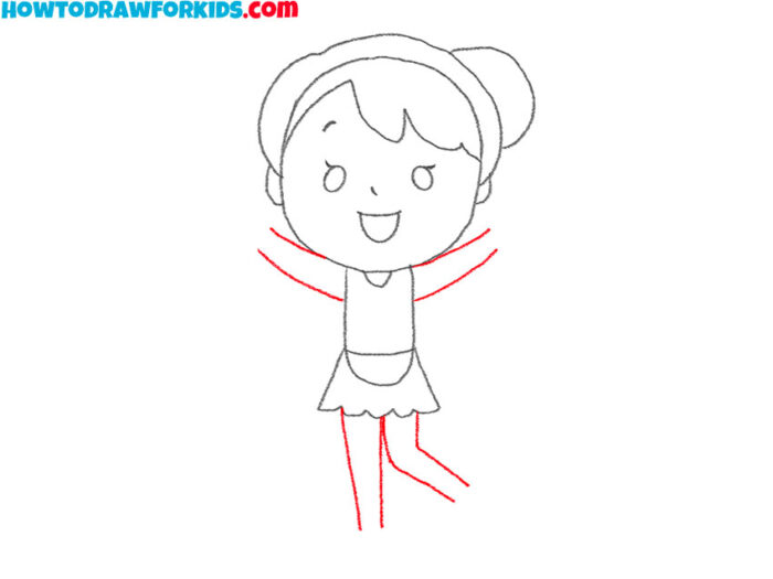 How to Draw a Cheerleader - Easy Drawing Tutorial For Kids