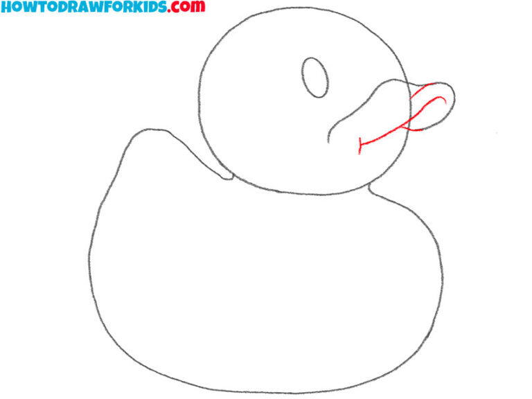 How to Draw a Rubber Duck - Easy Drawing Tutorial For Kids
