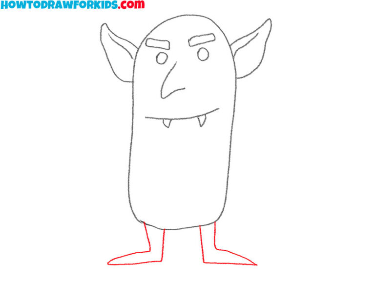 How to Draw a Goblin - Easy Drawing Tutorial For Kids