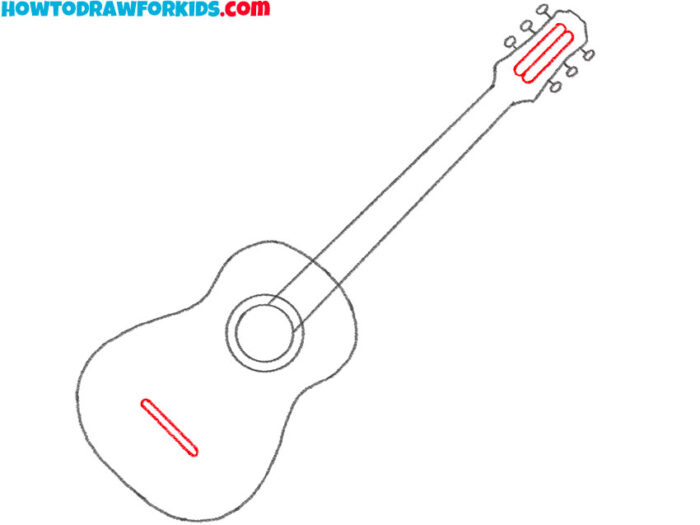 How to Draw a Guitar - Easy Drawing Tutorial For Kids