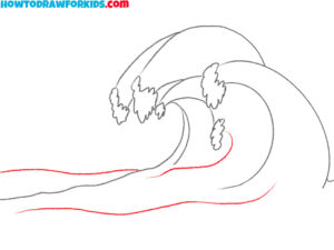 How to Draw a Tsunami - Easy Drawing Tutorial For Kids