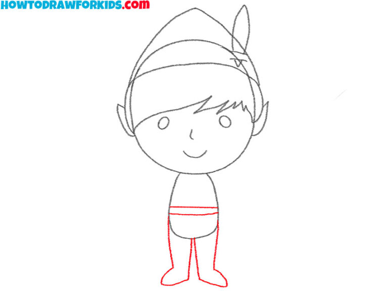 How to Draw Peter Pan - Easy Drawing Tutorial For Kids