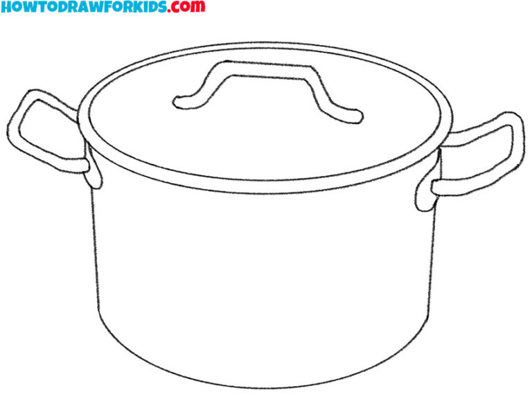 How to Draw a Pot - Easy Drawing Tutorial For Kids