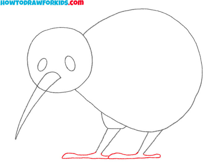 How to Draw a Kiwi Bird - Easy Drawing Tutorial For Kids