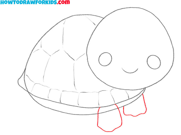 How to Draw a Cute Turtle - Easy Drawing Tutorial For Kids