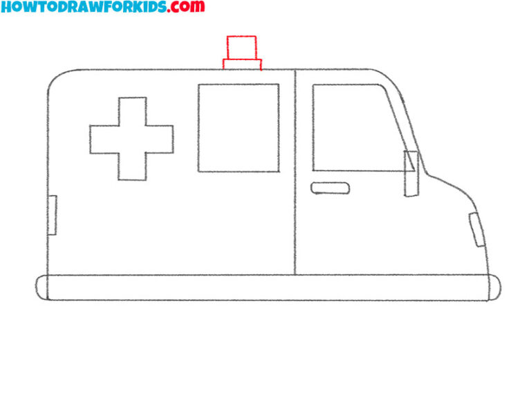 How to Draw an Ambulance - Easy Drawing Tutorial For Kids