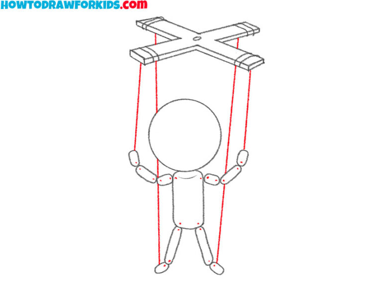 How to Draw a Puppet - Easy Drawing Tutorial For Kids