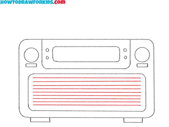 How to Draw a Radio - Easy Drawing Tutorial For Kids