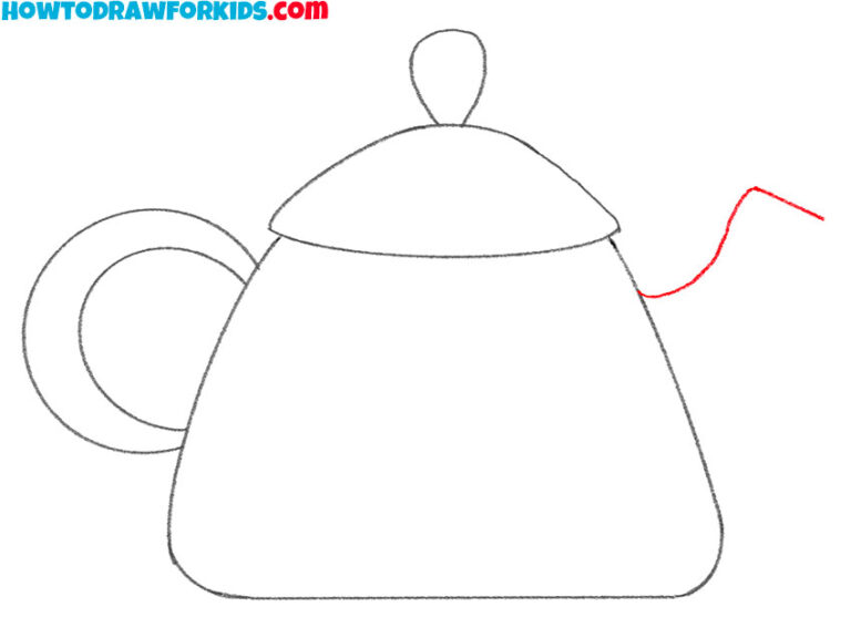 How to Draw a Teapot - Easy Drawing Tutorial For Kids