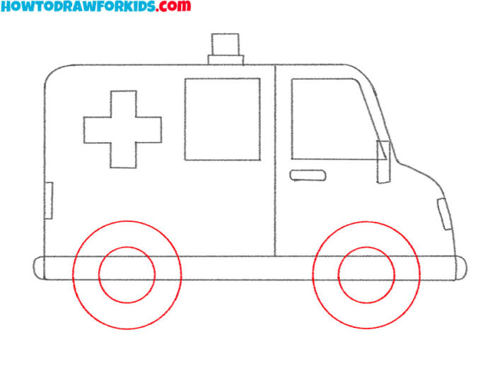 How to Draw an Ambulance - Easy Drawing Tutorial For Kids