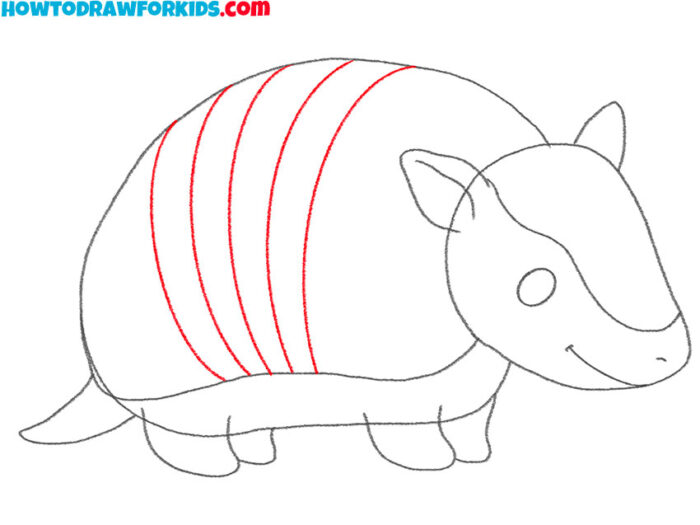 How to Draw an Armadillo - Easy Drawing Tutorial For Kids
