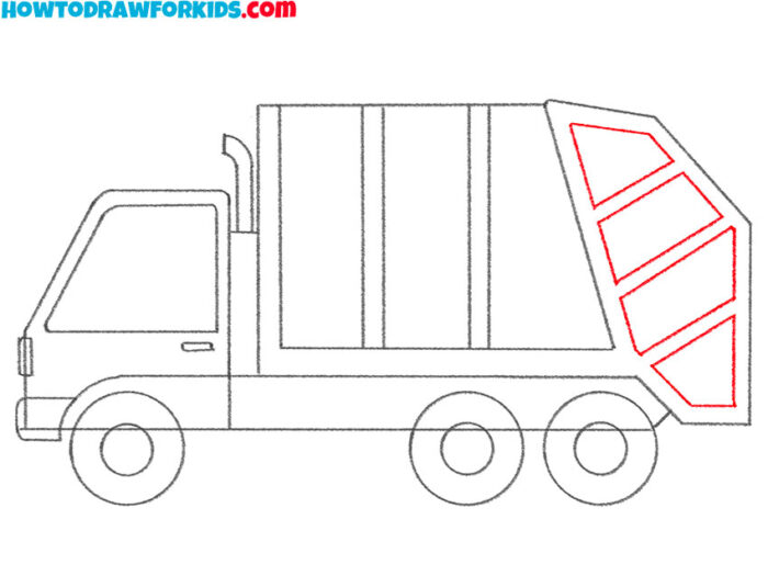 How to Draw a Garbage Truck - Easy Drawing Tutorial For Kids