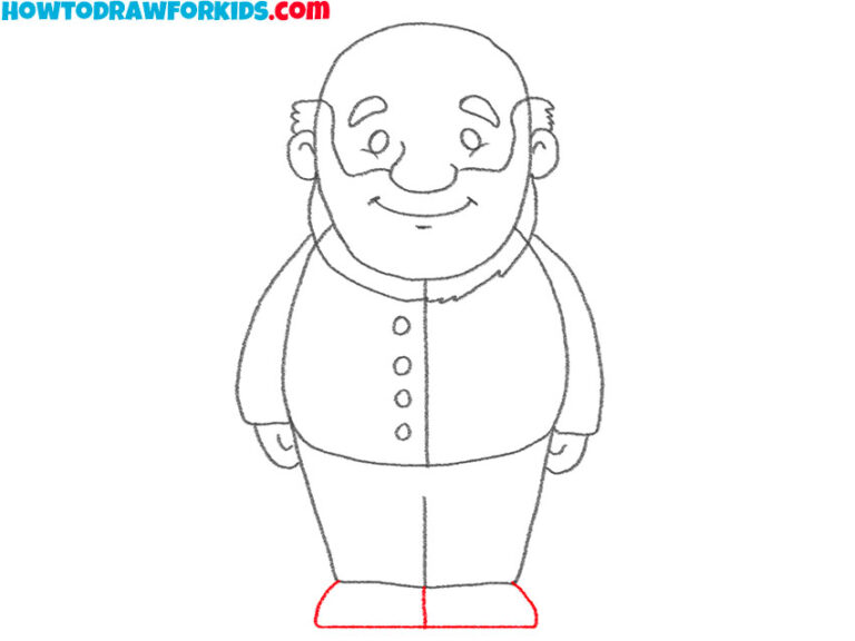 How to Draw an Old Man - Easy Drawing Tutorial For Kids