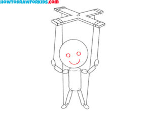 How to Draw a Puppet - Easy Drawing Tutorial For Kids