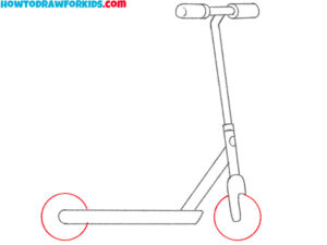 How to Draw a Scooter - Easy Drawing Tutorial For Kids