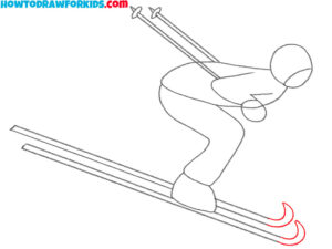 How to Draw a Skier - Easy Drawing Tutorial For Kids
