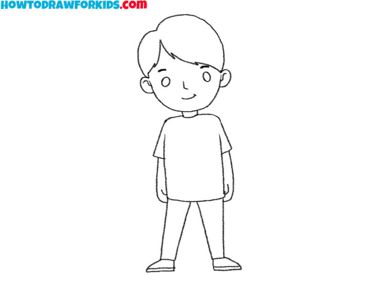 How to Draw a Cartoon Boy - Easy Drawing Tutorial For Kids