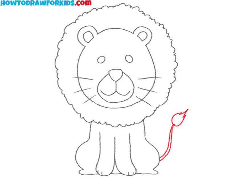 How to Draw a Cartoon Lion - Easy Drawing Tutorial For Kids