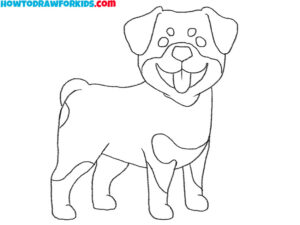 How to Draw a Rottweiler - Easy Drawing Tutorial For Kids