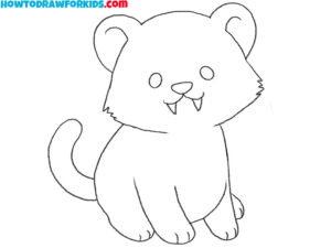 How to Draw a Saber Tooth Tiger - Easy Drawing Tutorial For Kids