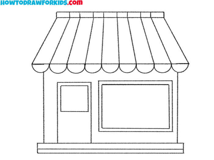 How to Draw a Shop - Easy Drawing Tutorial For Kids