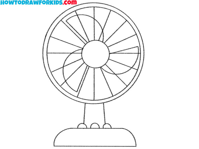 How to Draw a Fan - Easy Drawing Tutorial For Kids