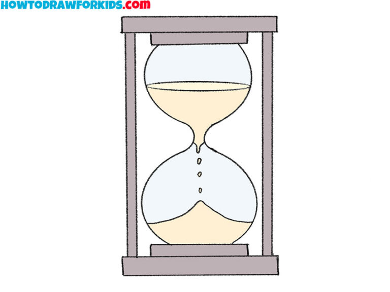 How to Draw an Hourglass - Easy Drawing Tutorial For Kids