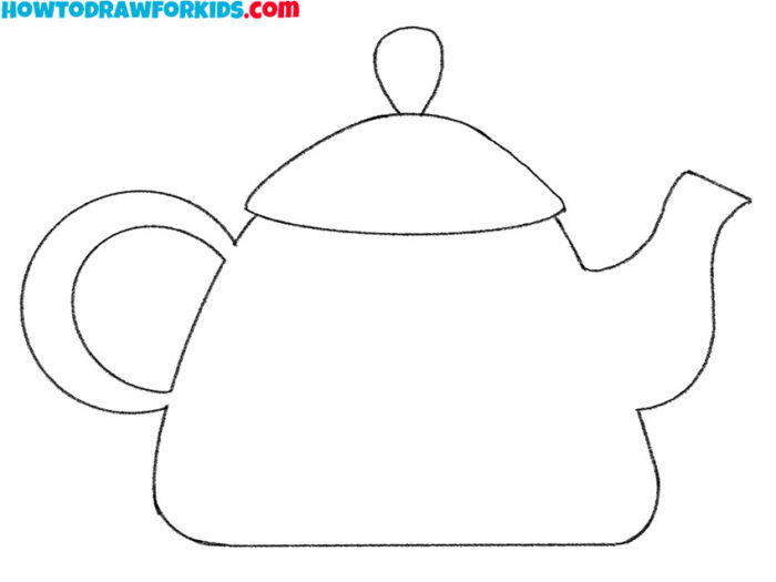 How to Draw a Teapot - Easy Drawing Tutorial For Kids