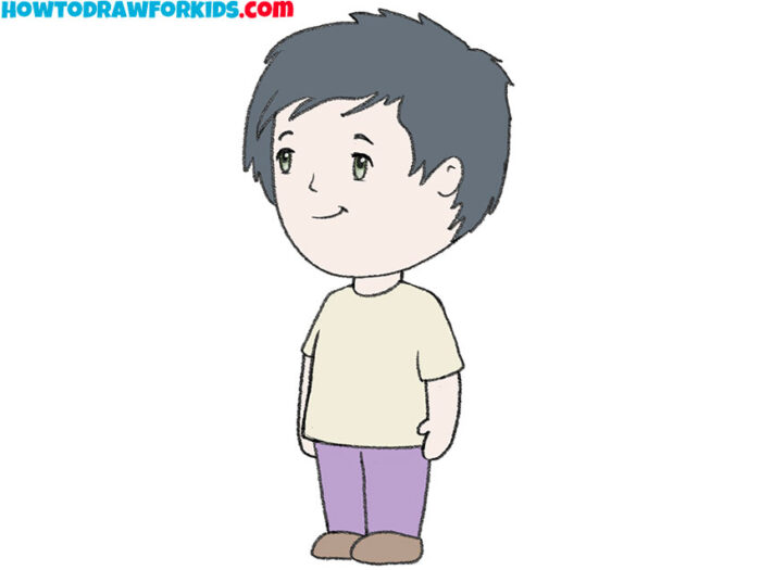 How to Draw an Anime Kid - Easy Drawing Tutorial For Kids