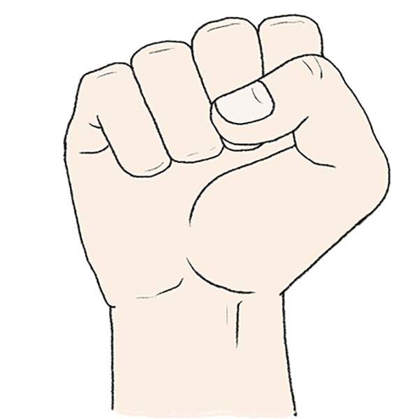 How to Draw a Fist Step by Step - Easy Drawing Tutorial For Kids