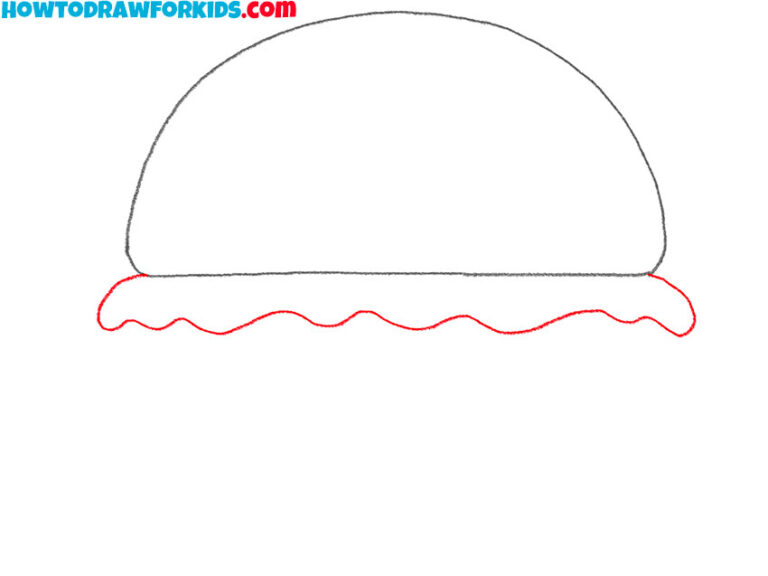 How to Draw a Cheeseburger - Easy Drawing Tutorial For Kids