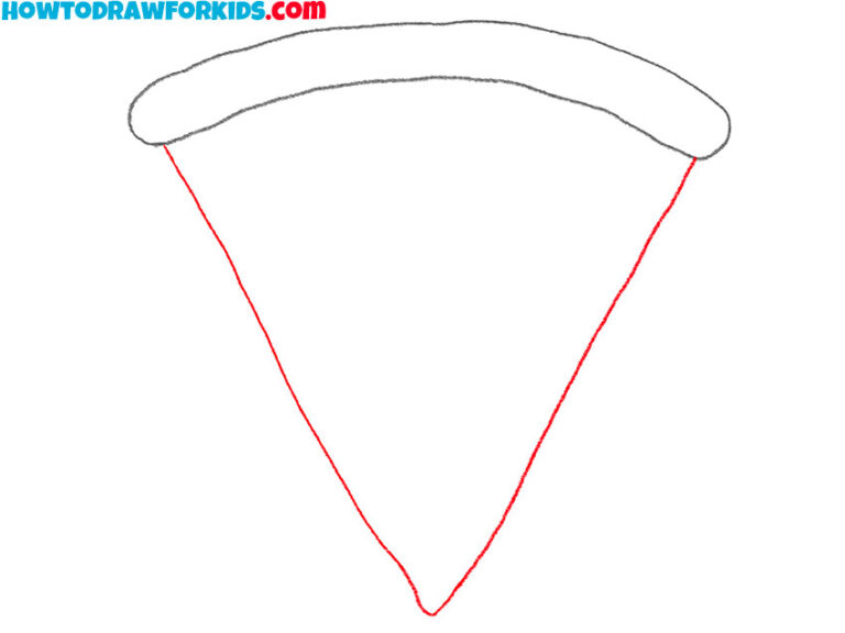 How to Draw a Pizza Slice - Easy Drawing Tutorial For Kids