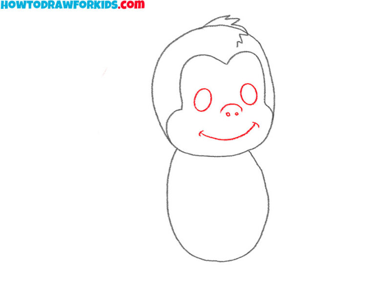 How to Draw a Chimpanzee - Easy Drawing Tutorial For Kids