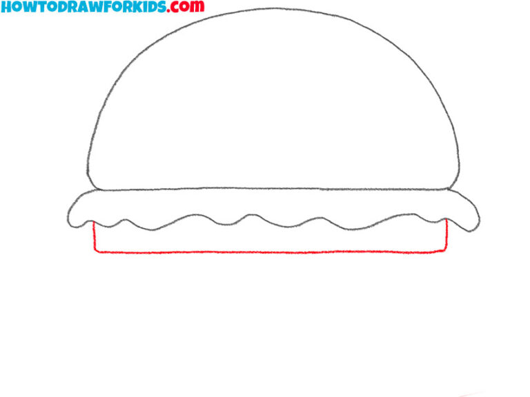 How to Draw a Cheeseburger - Easy Drawing Tutorial For Kids