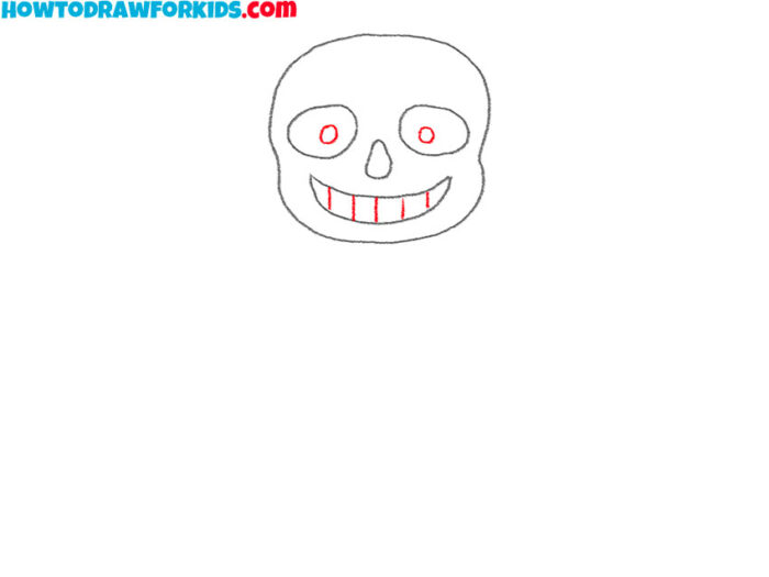 How to Draw Sans from Undertale - Easy Drawing Tutorial For Kids